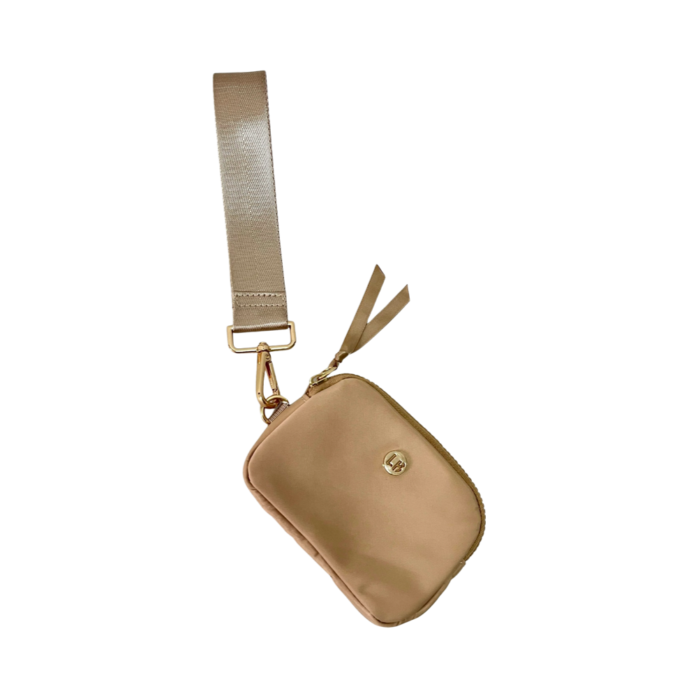 Lexie Keychain Wallet Almond – Lemonbella